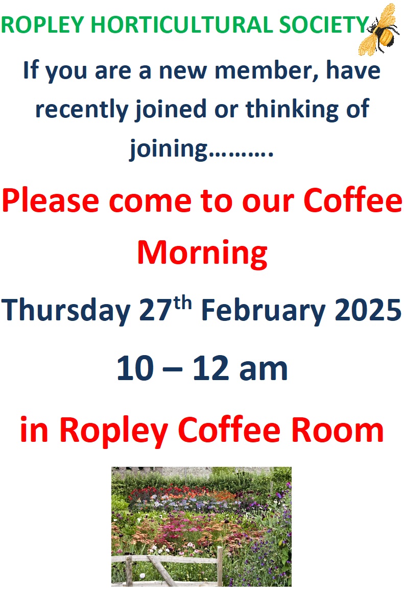 RHS Coffee Morning – Village of Ropley